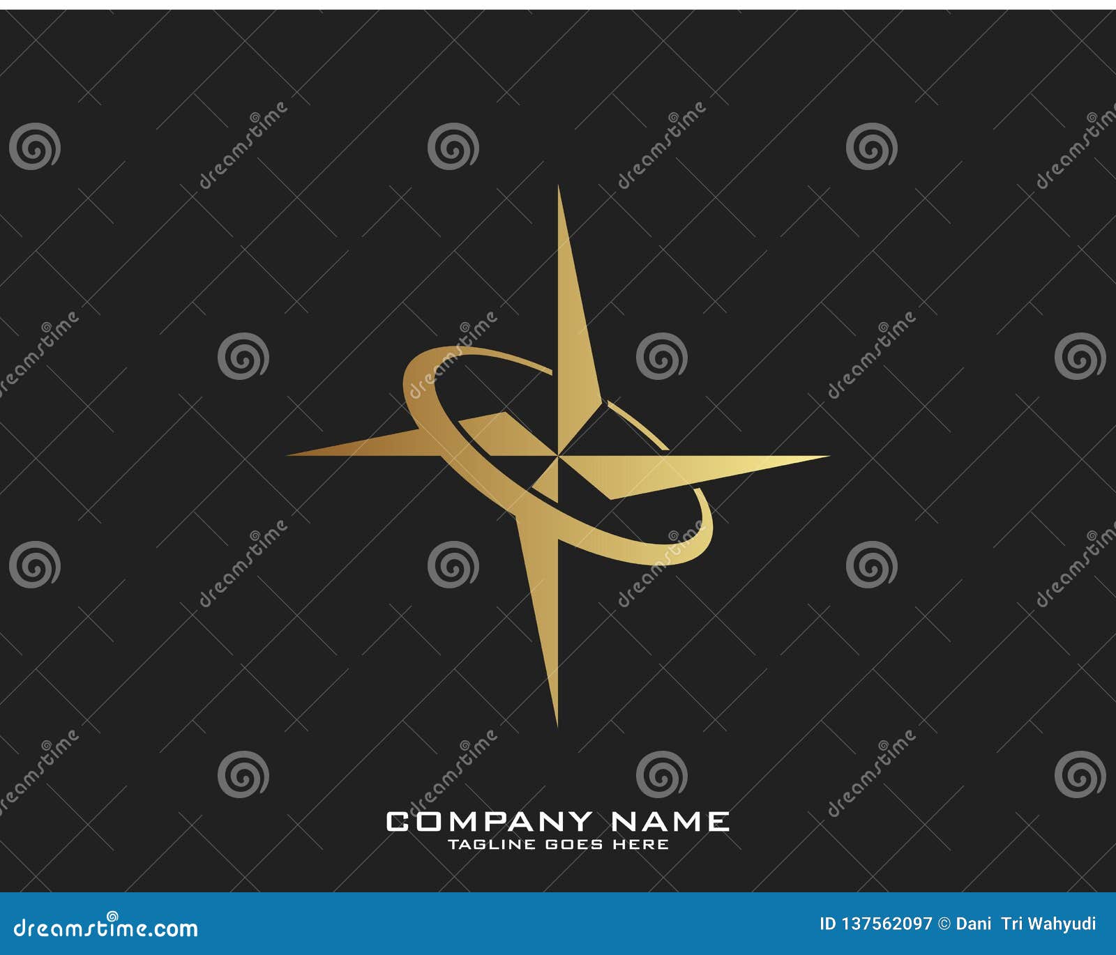 Creative Compass Concept Logo Design Template - Vector Stock ...