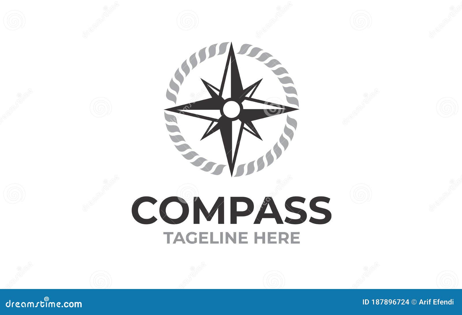 Creative Compass Logo Vector Design Stock Vector - Illustration of ...