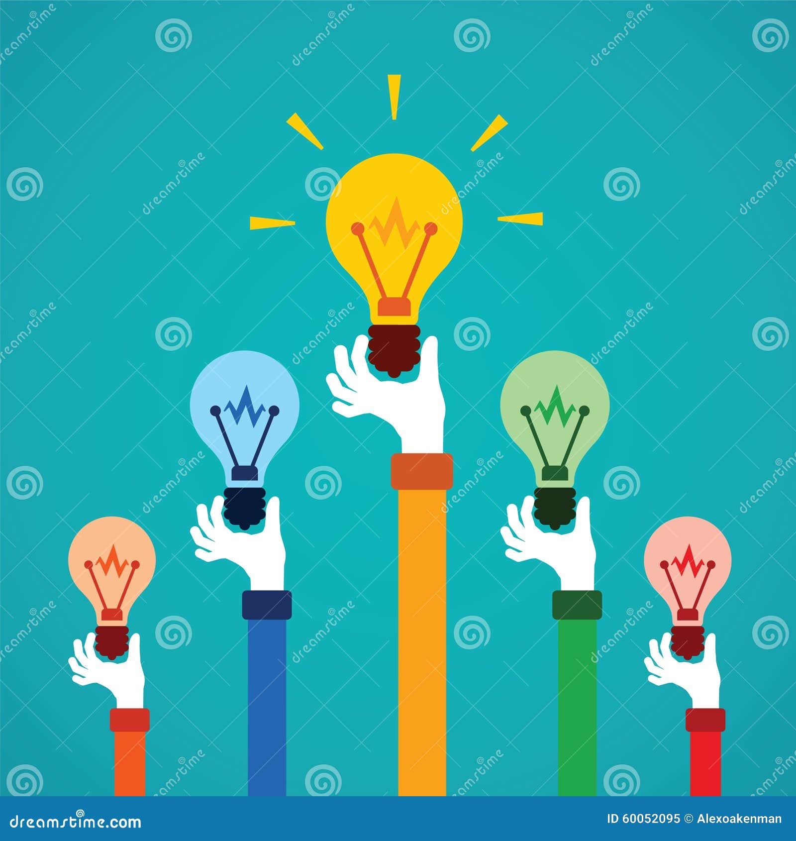 Creative Competition or Wealth Vector Concept in Flat Style Stock ...