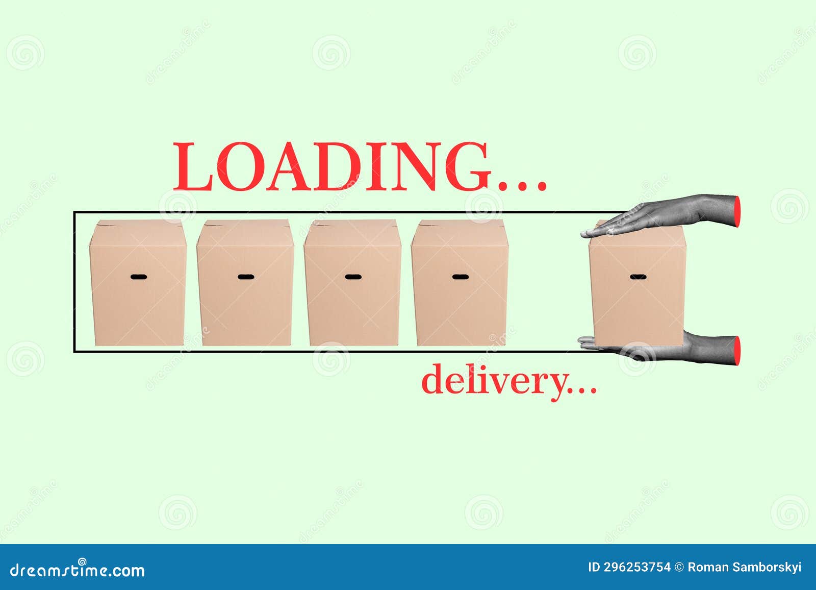 Creative Composite Illustration Abstract Photo Collage of Human Hands ...