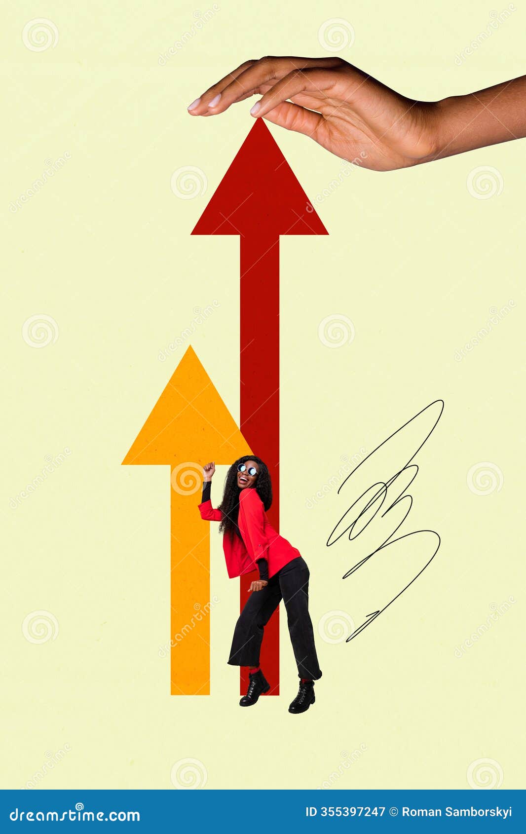 Creative Composite Sketch Design Artwork Collage of Aim Success ...