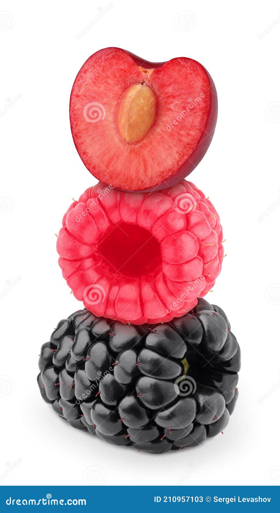 Creative Composition with Berries Mix - Raspberry , Cherry and ...