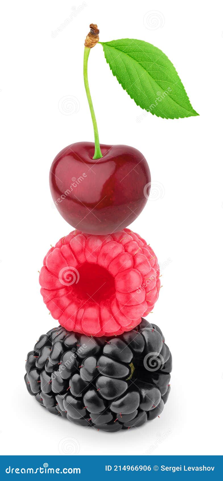 Creative Composition with Berries Mix - Raspberry , Cherry and ...