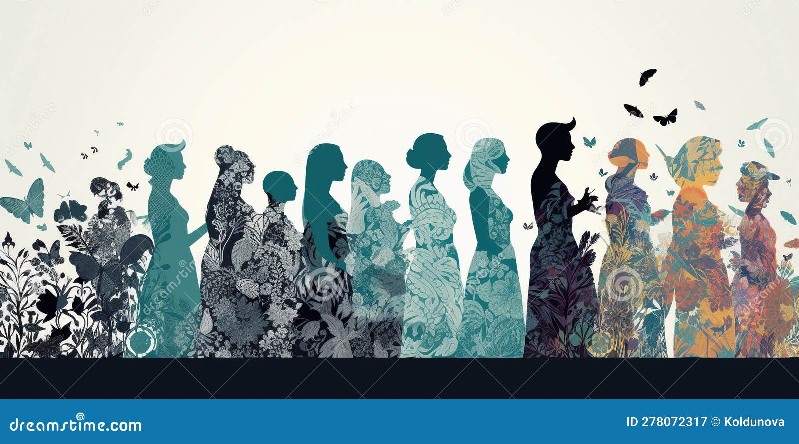 Composition Of People Silhouette Over Computer Circuit Board Stock ...