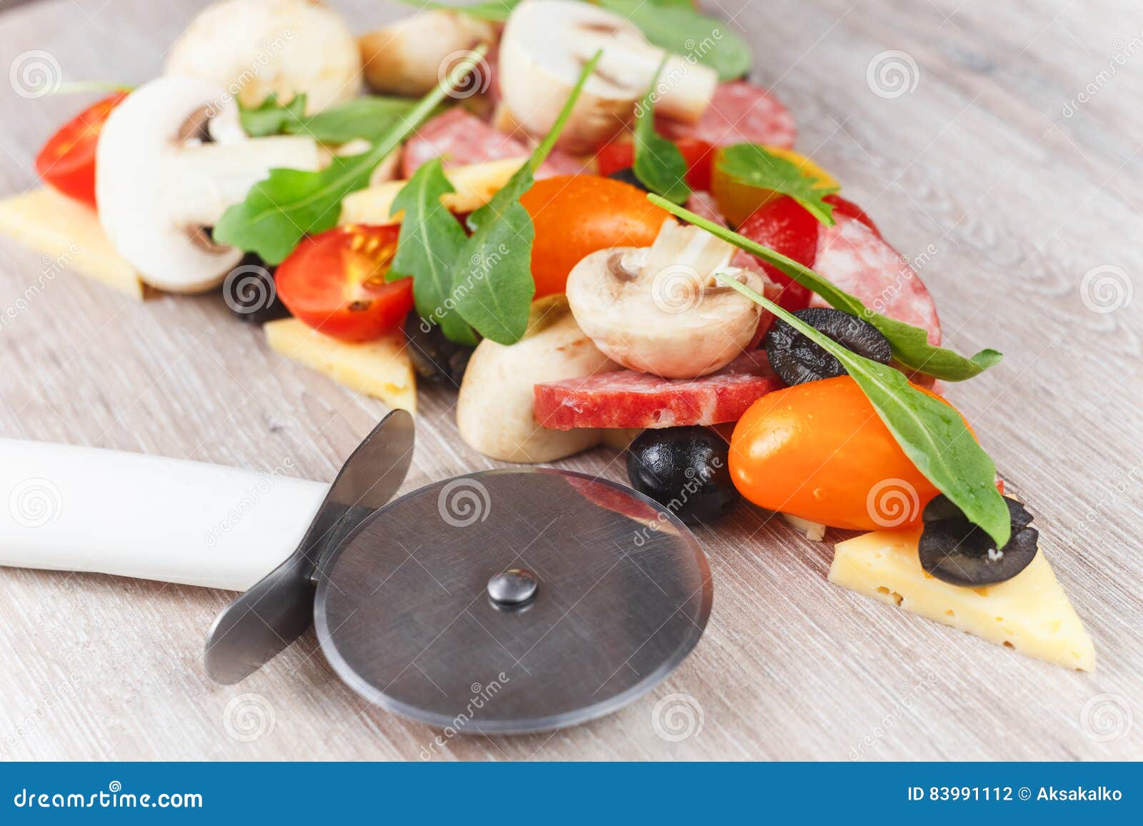 Creative Composition of Ingredients Stock Photo - Image of mushroom ...