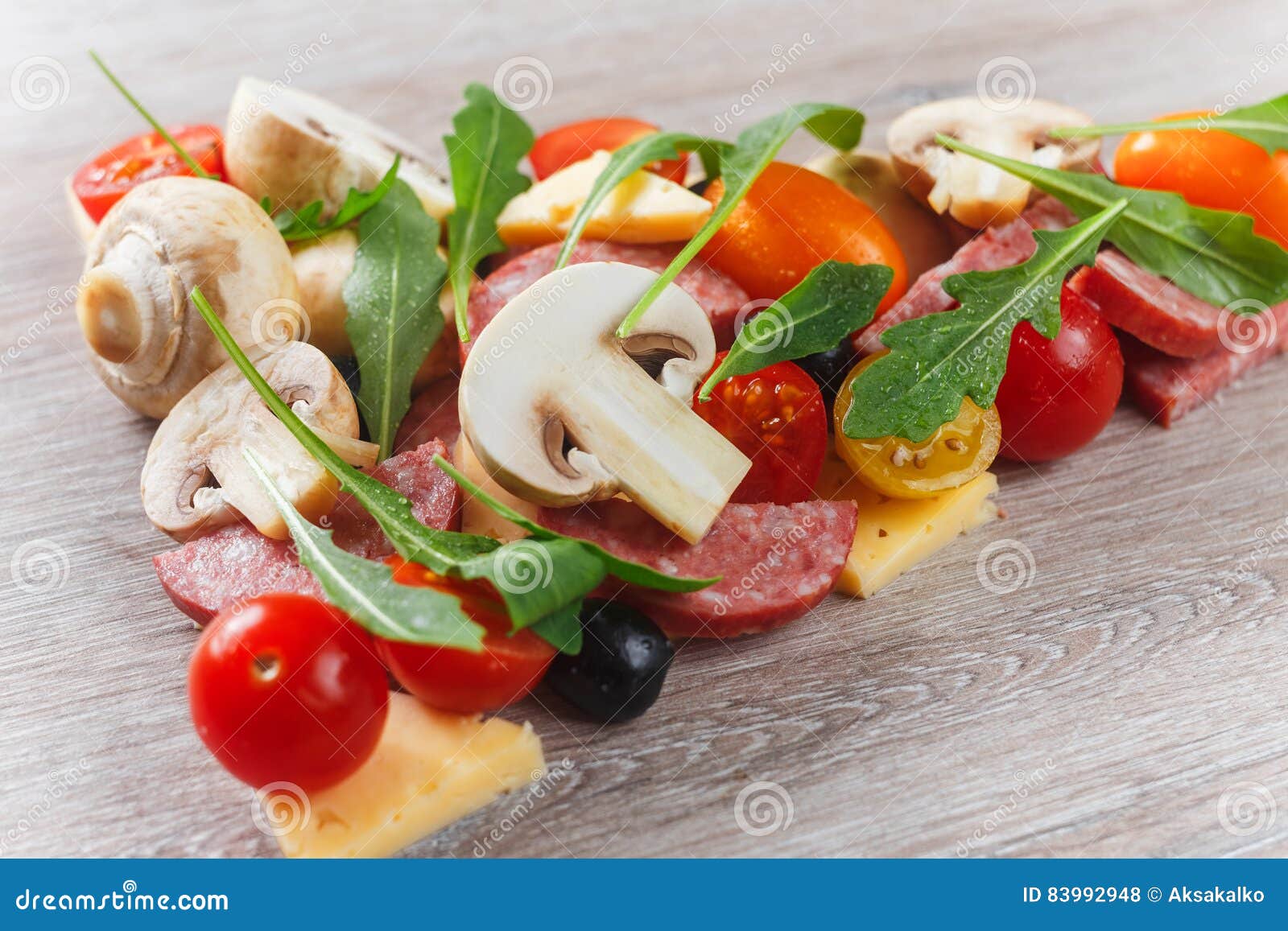 Creative Composition of Ingredients Stock Photo - Image of food ...