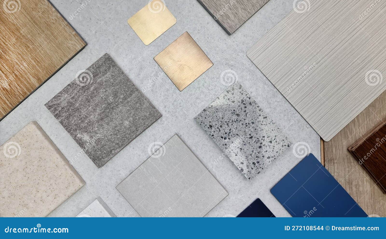 Creative Composition of Interior Material Samples Contains Panels and ...