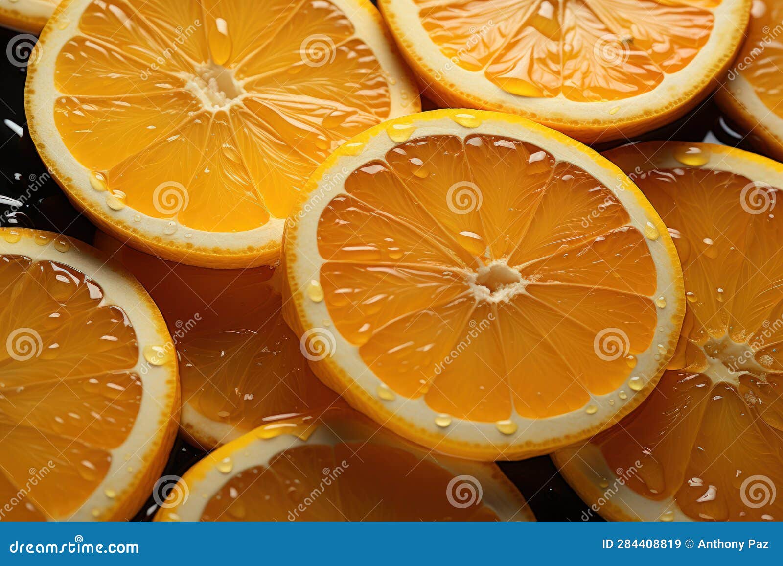 Creative Composition: Playful Orange Fruit Shadow - Generative AI Stock ...