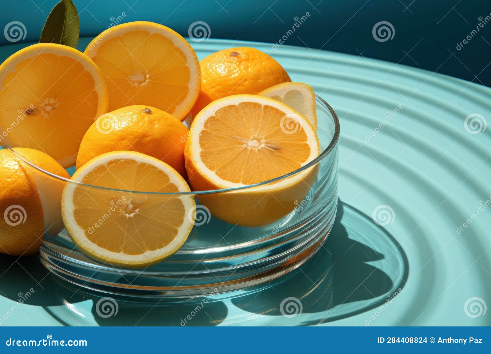 Creative Composition: Playful Orange Fruit Shadow - Generative AI Stock ...