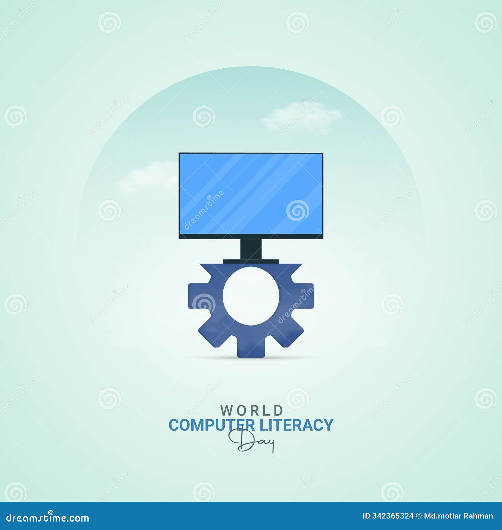 Creative Computer Literacy Day Ads Design. World Computer Literacy Day ...