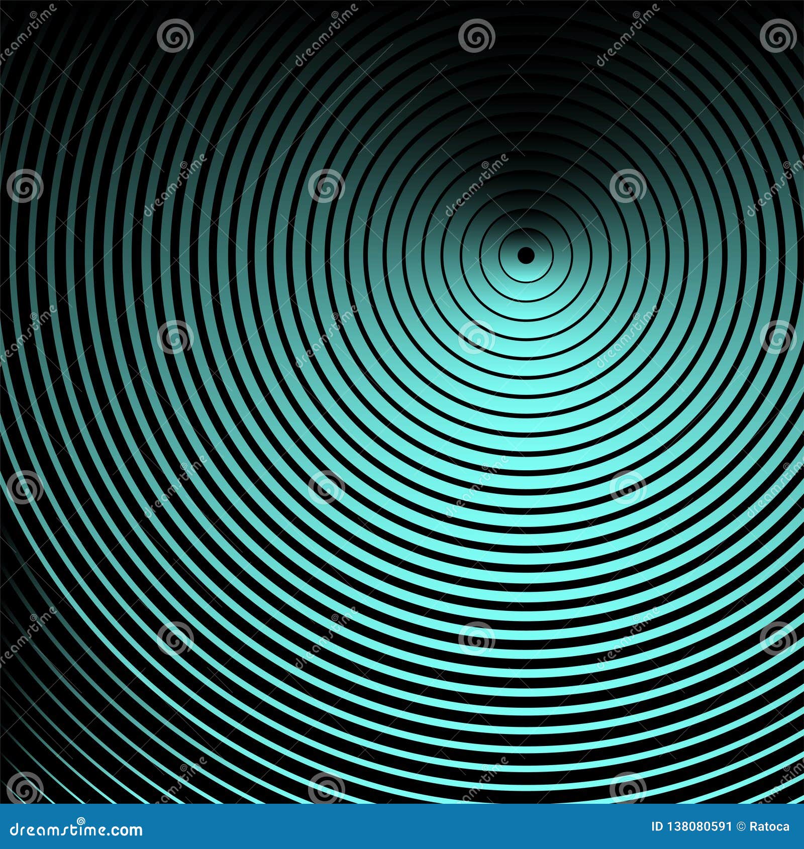 Creative Concentric Circles Background Stock Vector - Illustration of ...