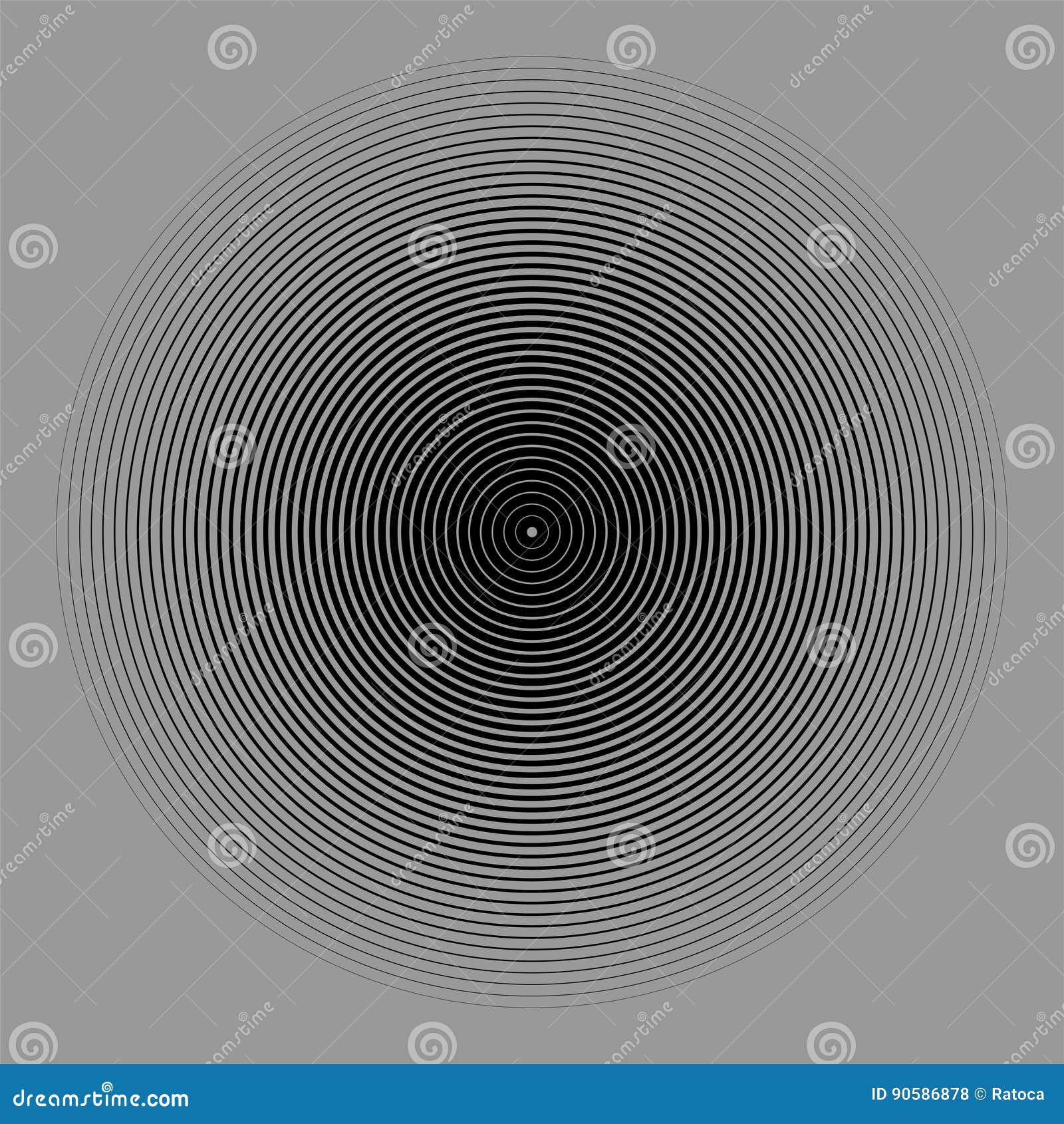 Creative Concentric Circles Background Stock Vector - Illustration of ...