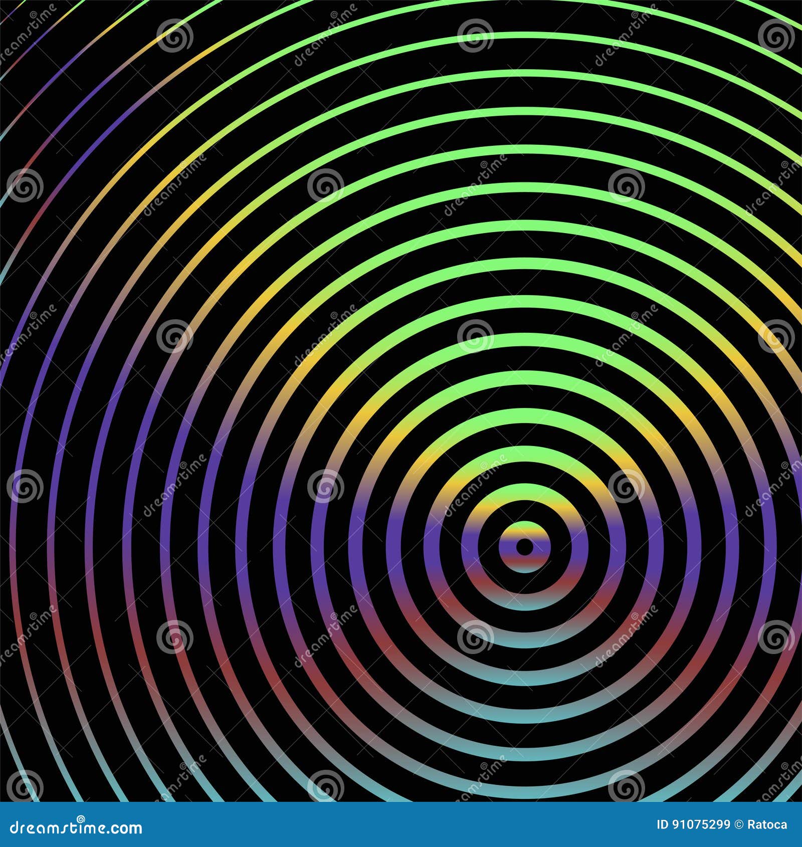 Creative Concentric Circles Background Stock Vector - Illustration of ...