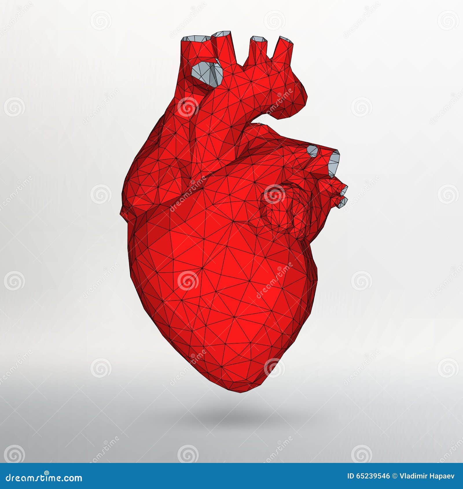 Creative Concept Background of the Human Heart Stock Vector ...