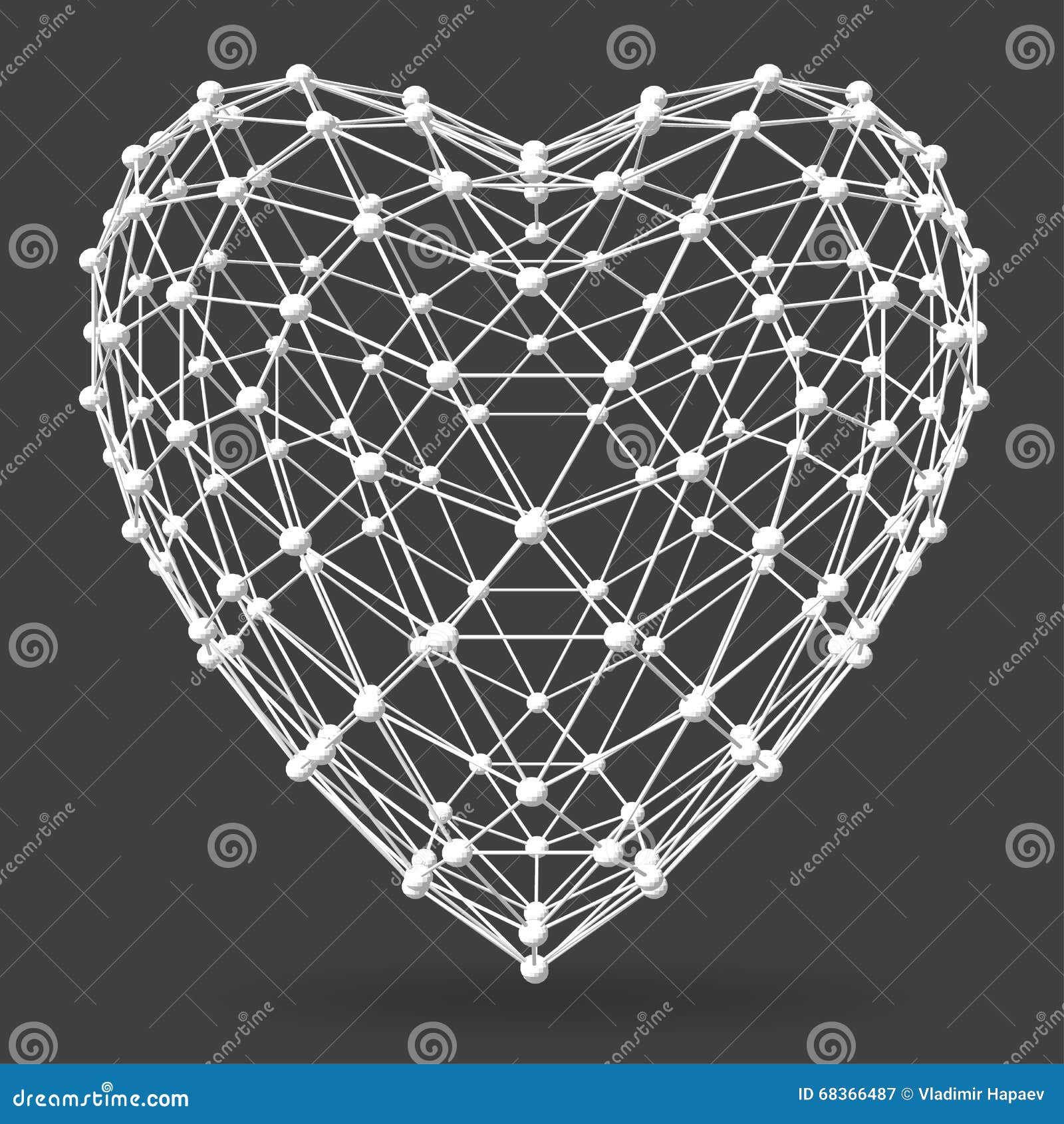 Creative Concept Background of the Human Heart. Vector Illustration Eps ...