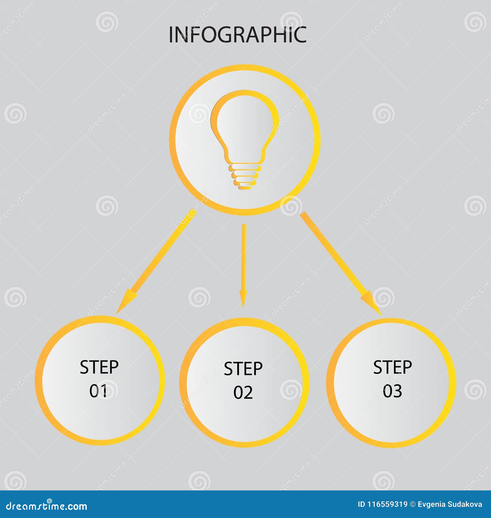 Creative Concept For Dark Infographic. Business Data Visualization ...