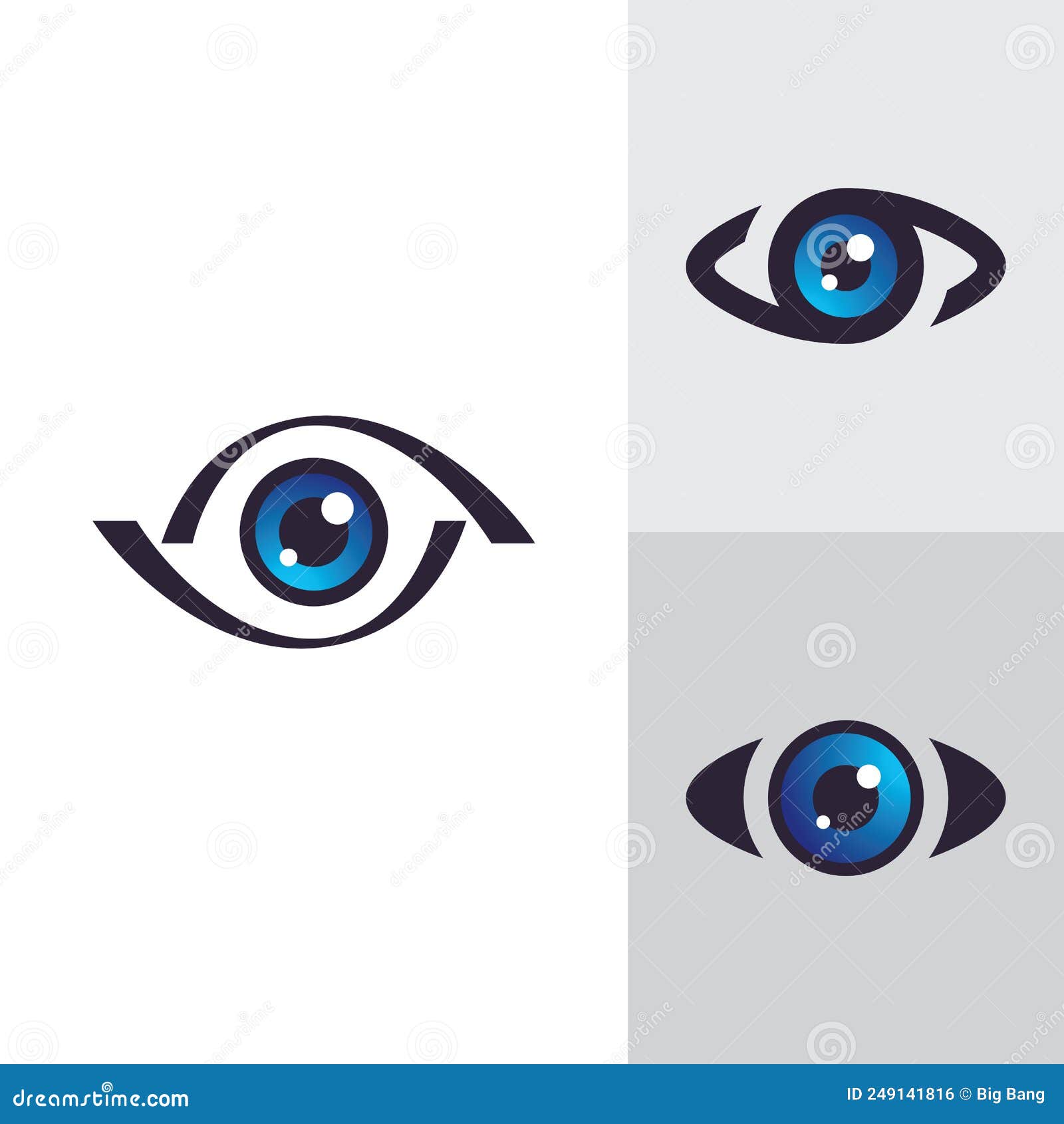 Creative Concept Eyes Logo Design Template, Eye Care Logo Icon Stock ...