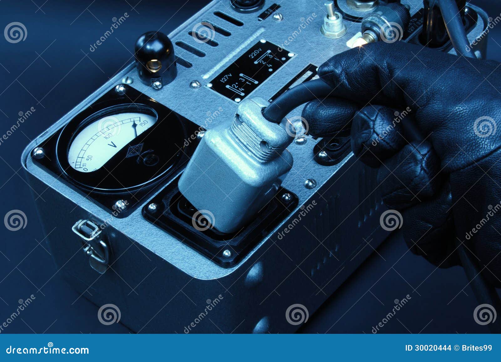 Artistic Concept of a Hand Pulling a Big Electric Plug Off a Generator ...