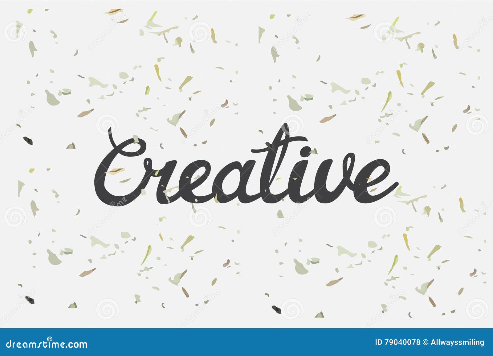 Creative Concept Hand Lettering Calligraphy with Grunge Texture Stock ...