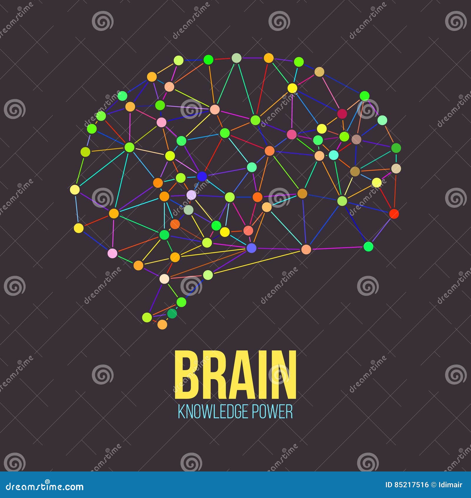 Creative Concept of the Human Brain, Vector Stock Vector - Illustration ...