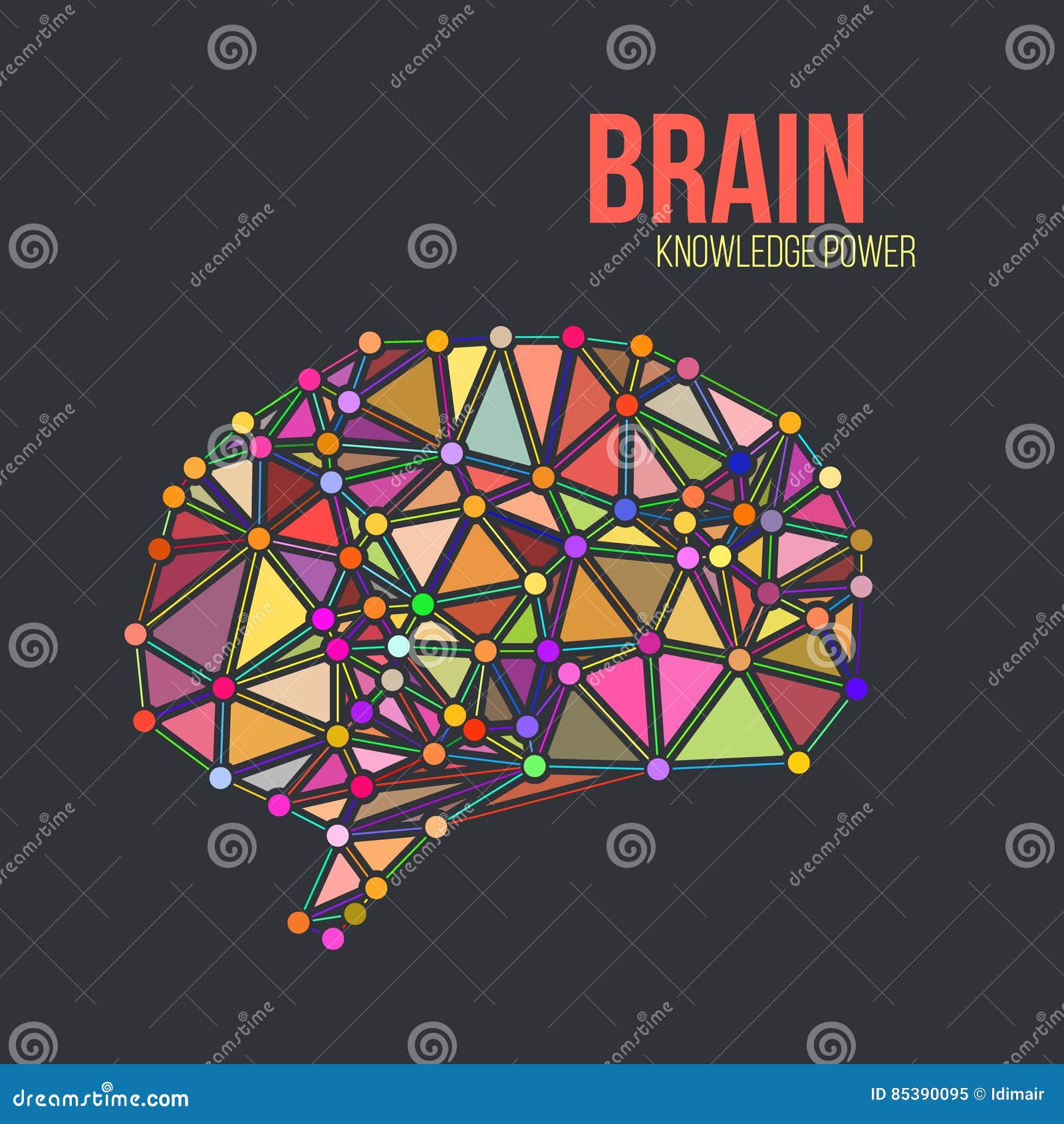 Creative Concept of the Human Brain, Vector Stock Vector - Illustration ...