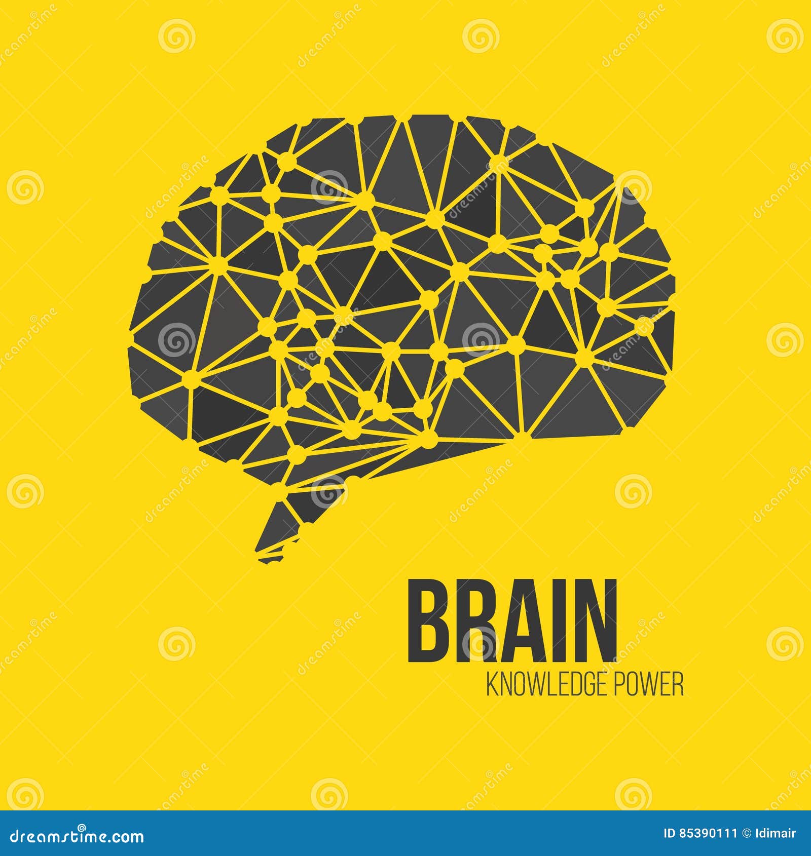 Creative Concept of the Human Brain, Vector Stock Vector - Illustration ...