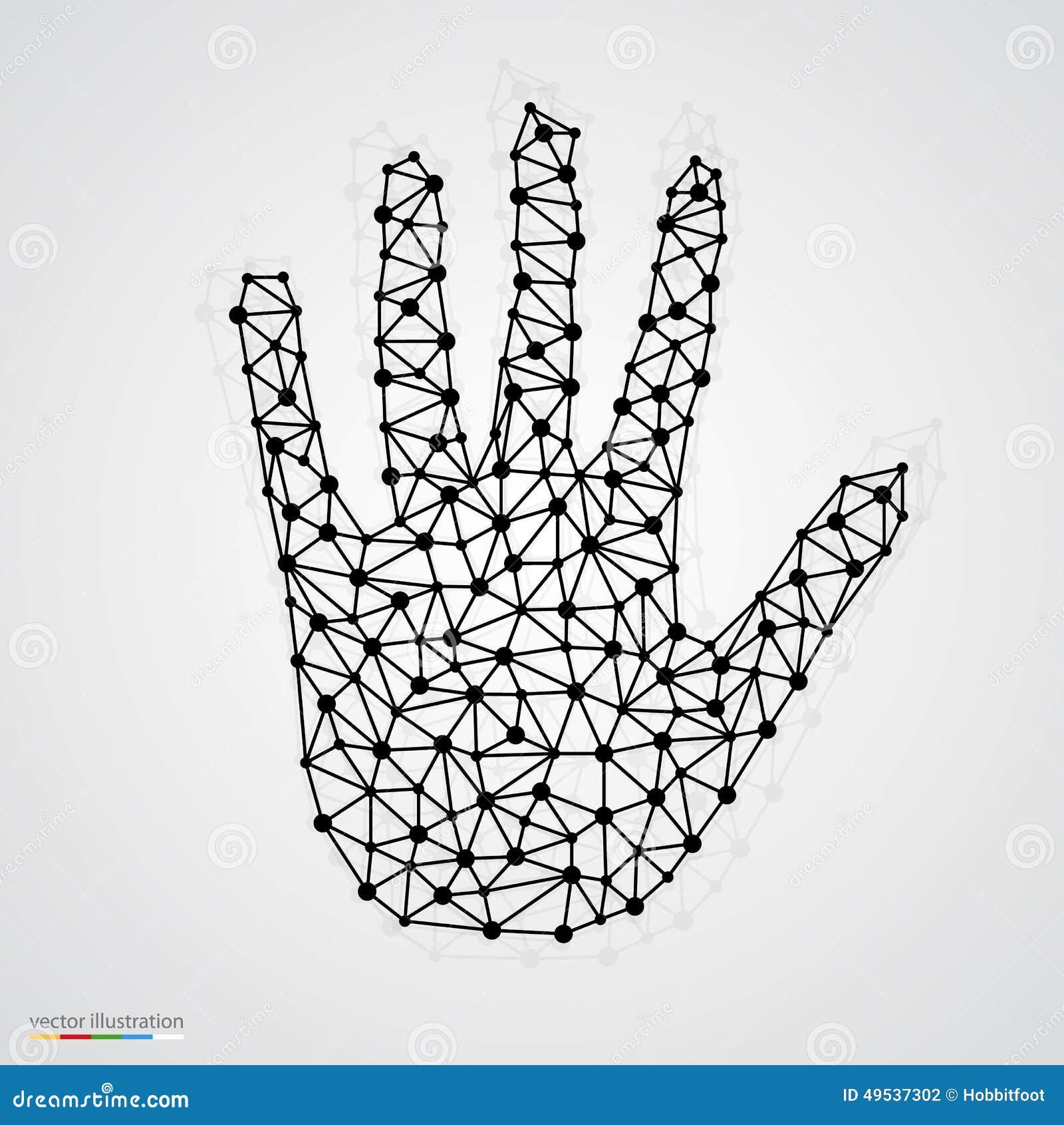 Creative Concept of the Human Hand, Stock Vector - Illustration of ...