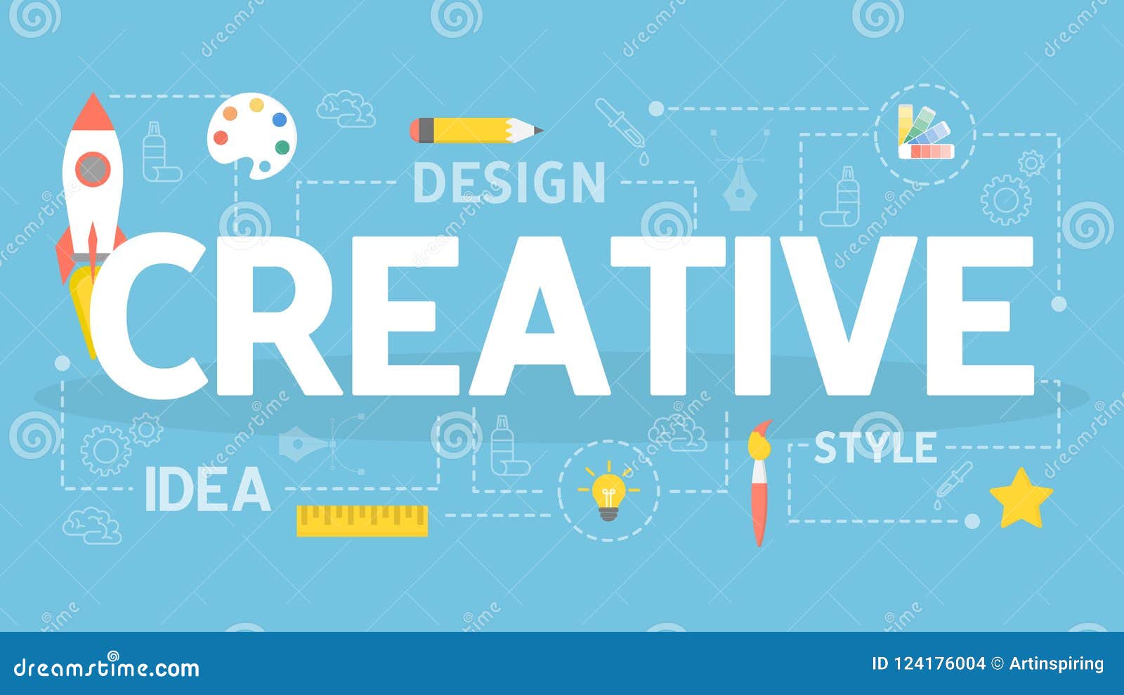 Creative Concept Illustration. Idea of Creative Thinking Stock Vector ...