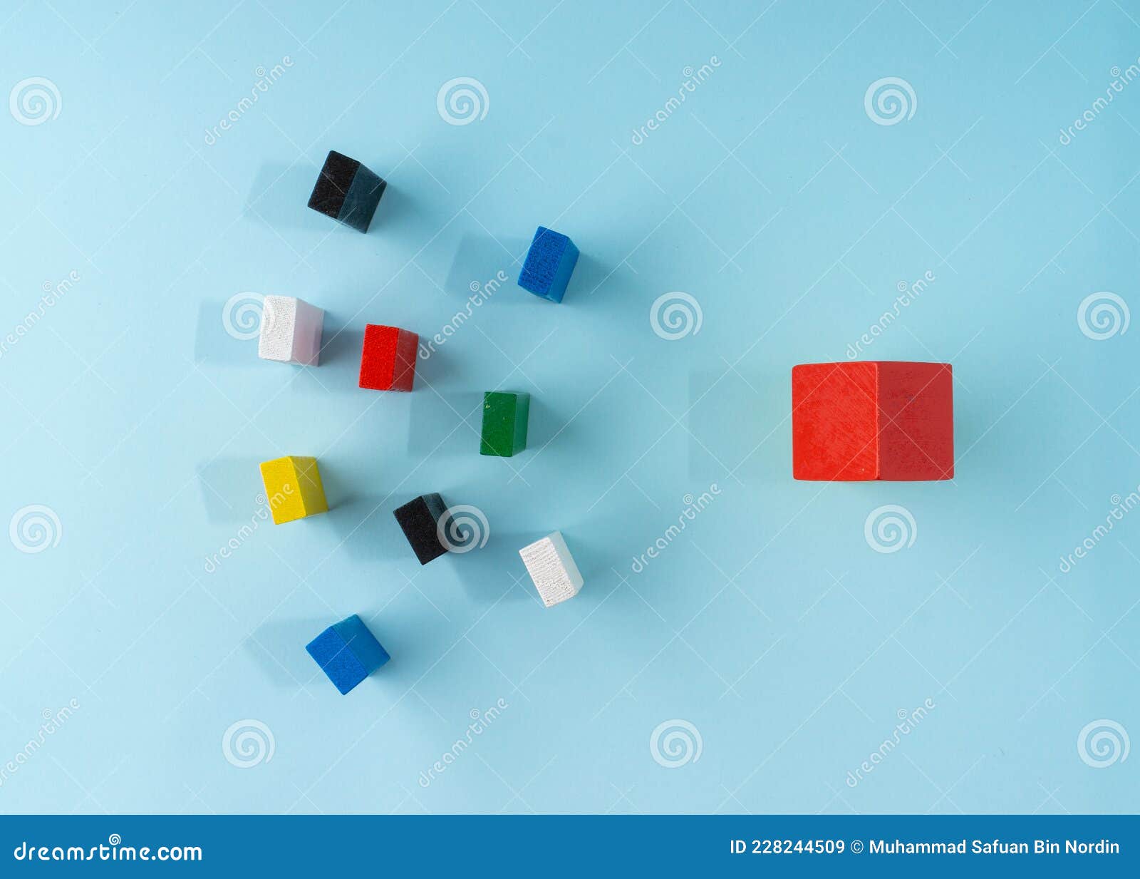 Creative Concept Toolbox Talk Or Meeting Made From Wooden Block Royalty ...