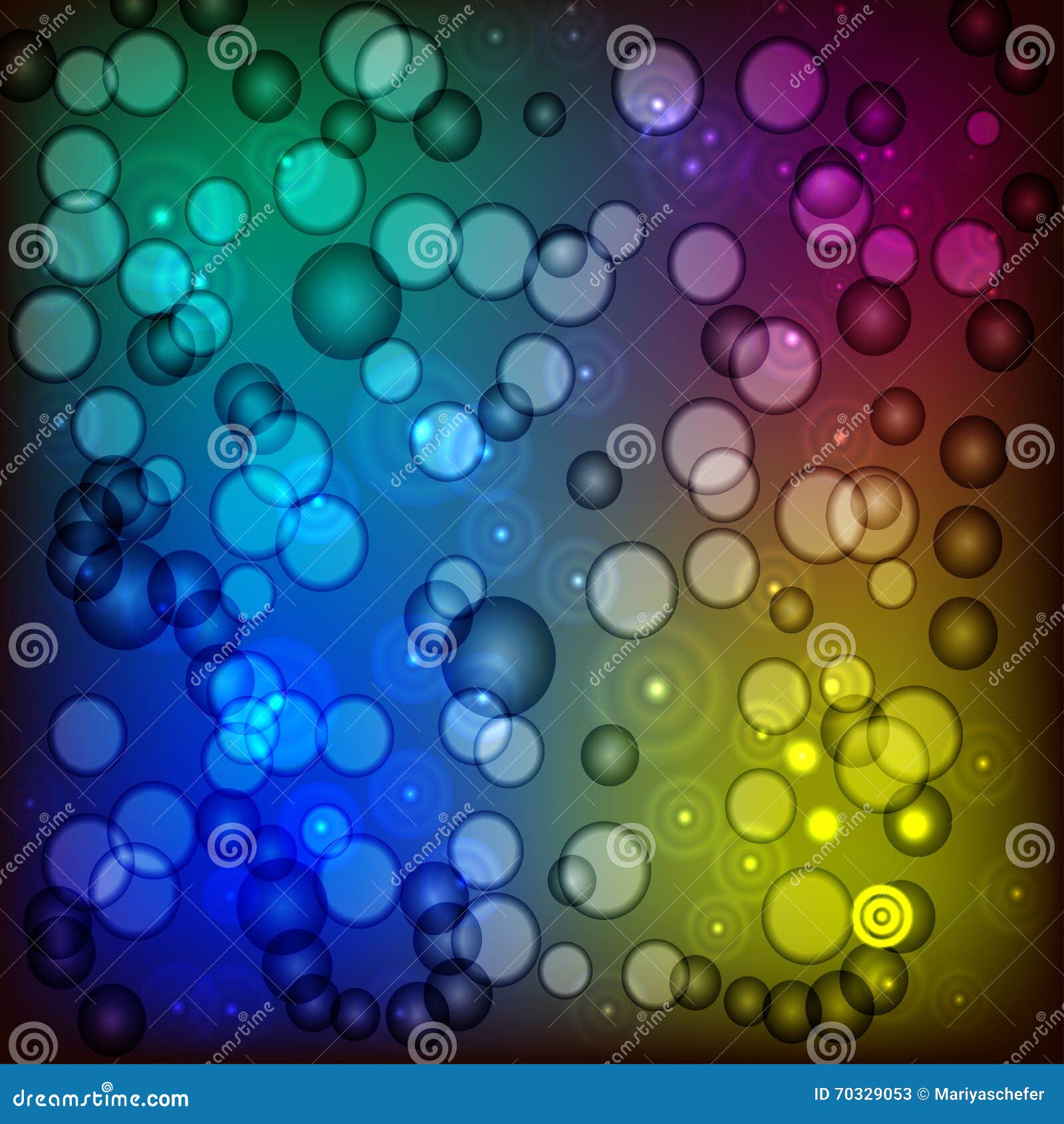 The Creative Concept Vector Set of Circles of Light Glow Effect Stock ...