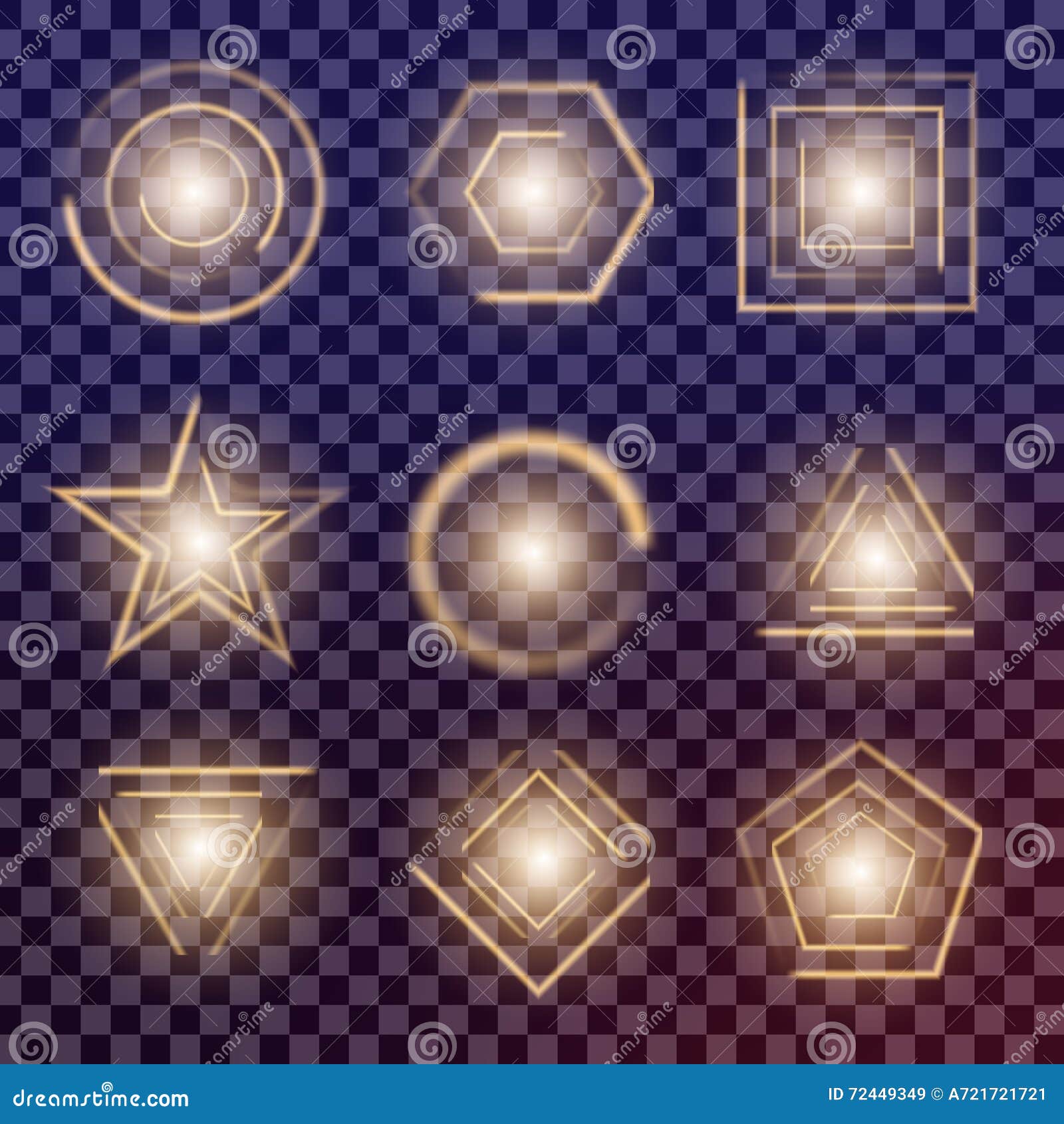 Creative Concept Vector Set of Glow Light Effect Stars Bursts with ...