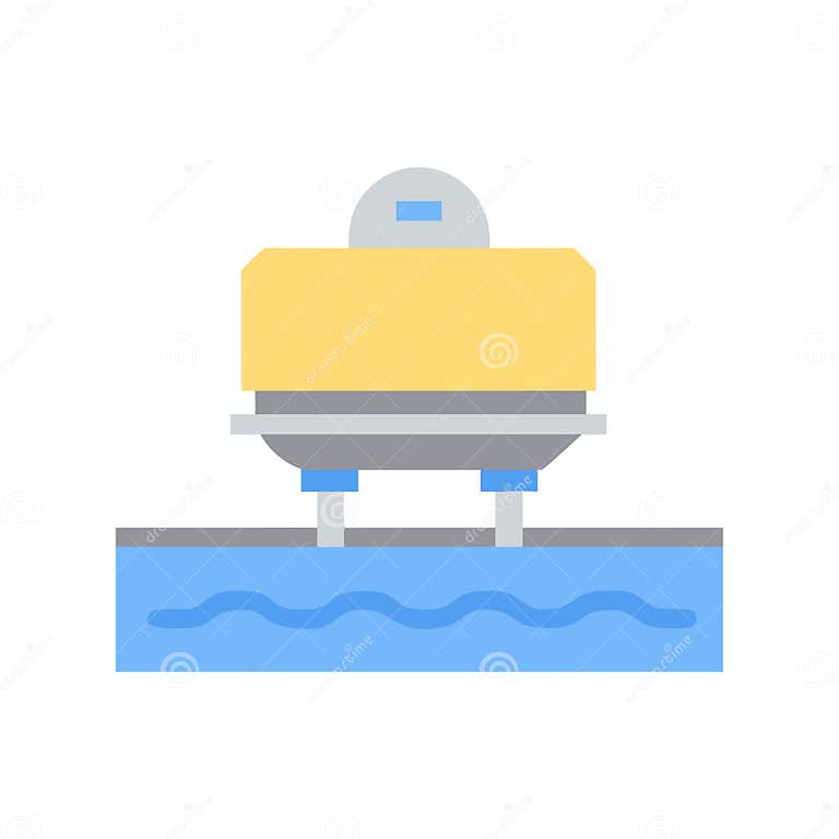 Creative Concrete Float Icon for Surface Preparation Stock Illustration ...
