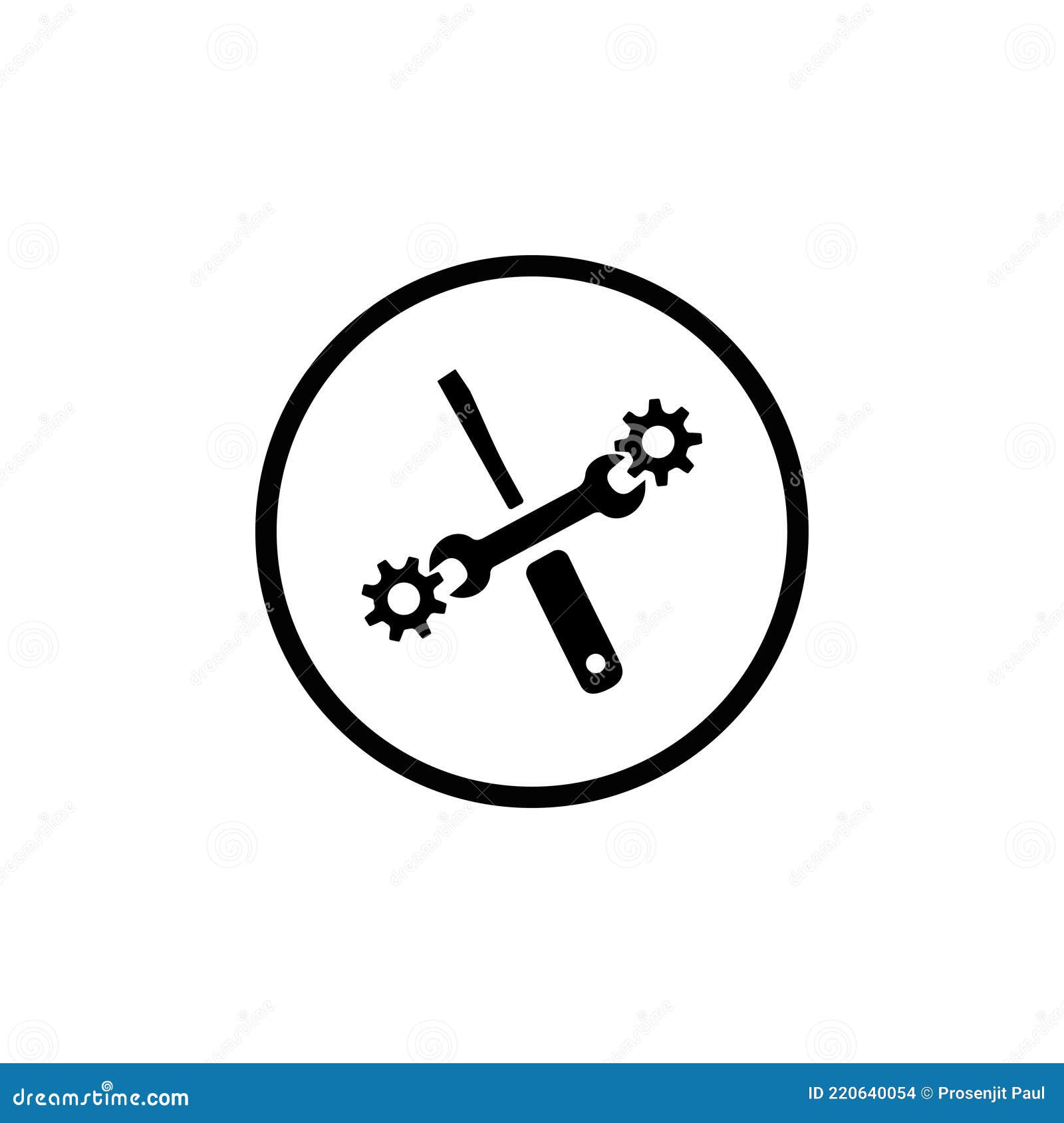 Creative Configuration Icon, Settings Icon, Gear Icon in Circle Stock ...