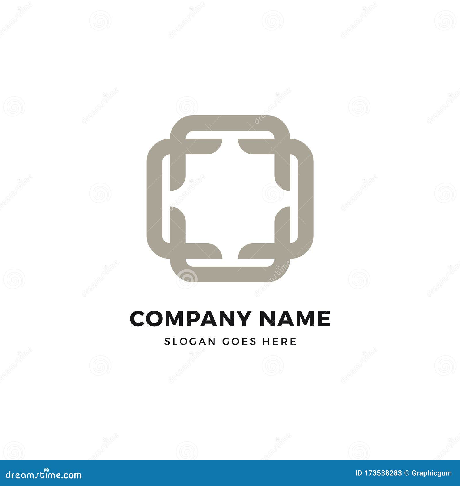 Creative Connect Chain Vector Logo Icon Design Template. Abstract ...