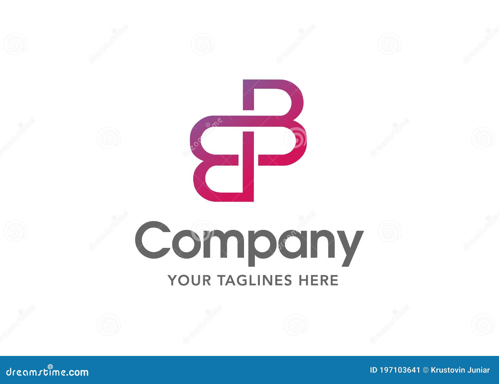 Creative Connected Letter BB Logo Stock Vector - Illustration of ...
