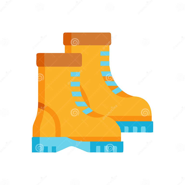 Creative Construction Boots Icon for Professional Use Stock ...