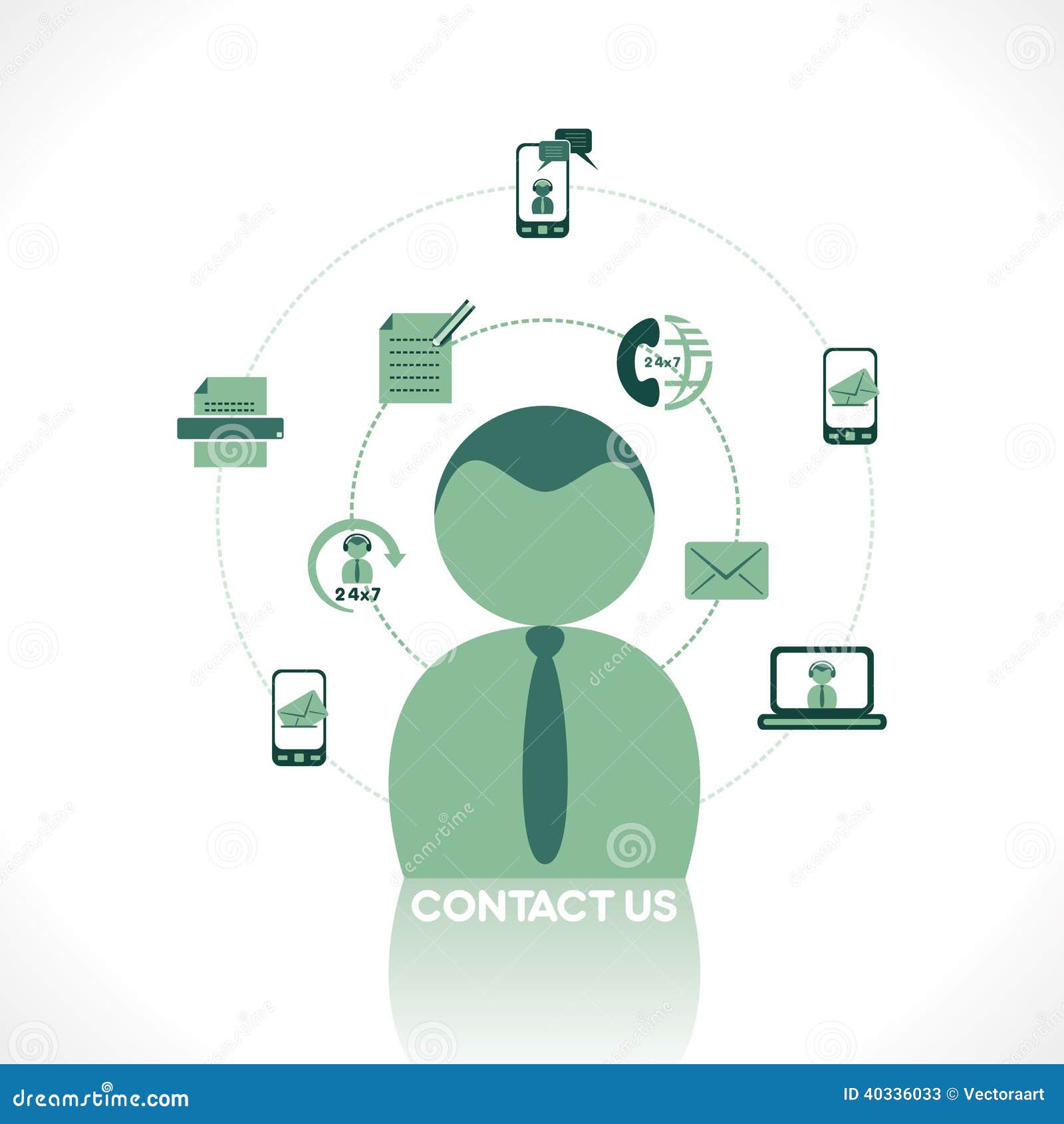 Creative contact us design stock vector. Illustration of mail - 40336033