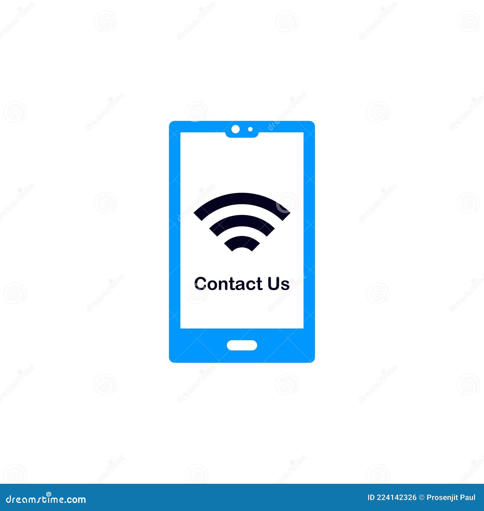 Creative Contact Us Icon Vector Stock Vector - Illustration of creative ...