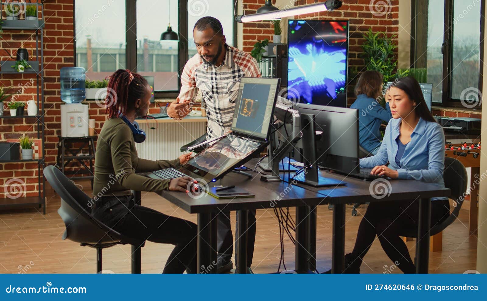 Creative Content Creators Working with Artistic Development Industry ...