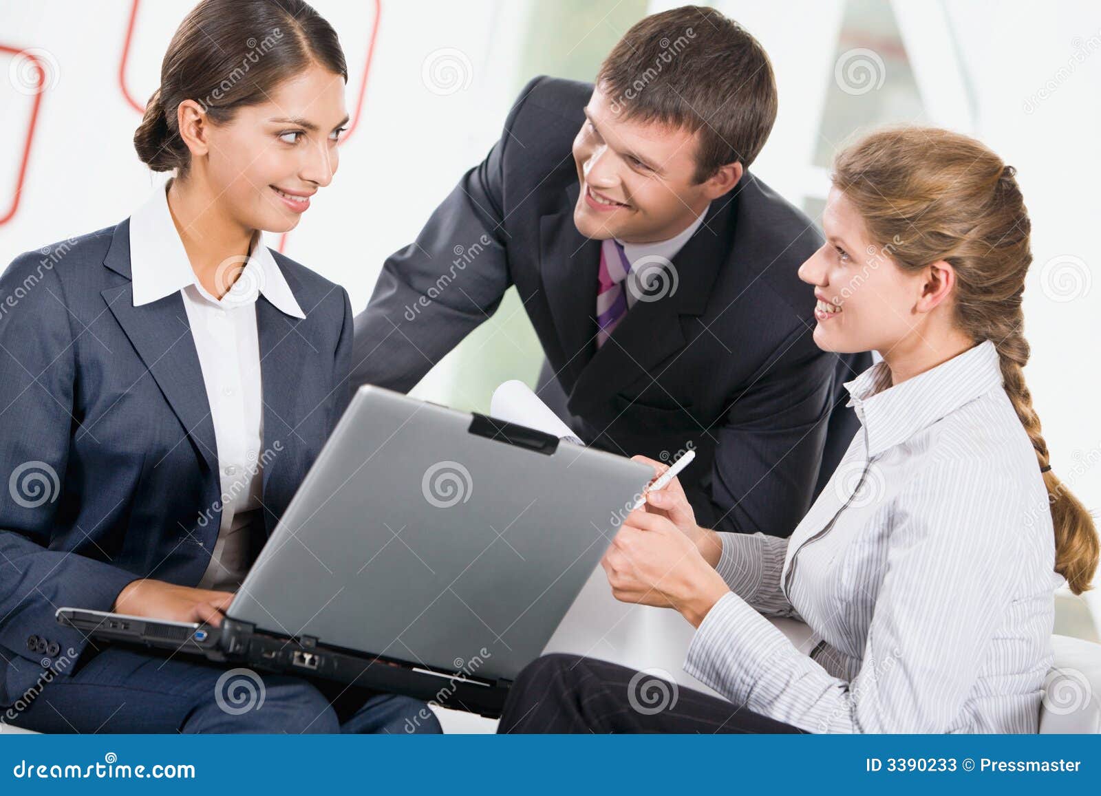 Creative conversation stock image. Image of businesspeople - 3390233