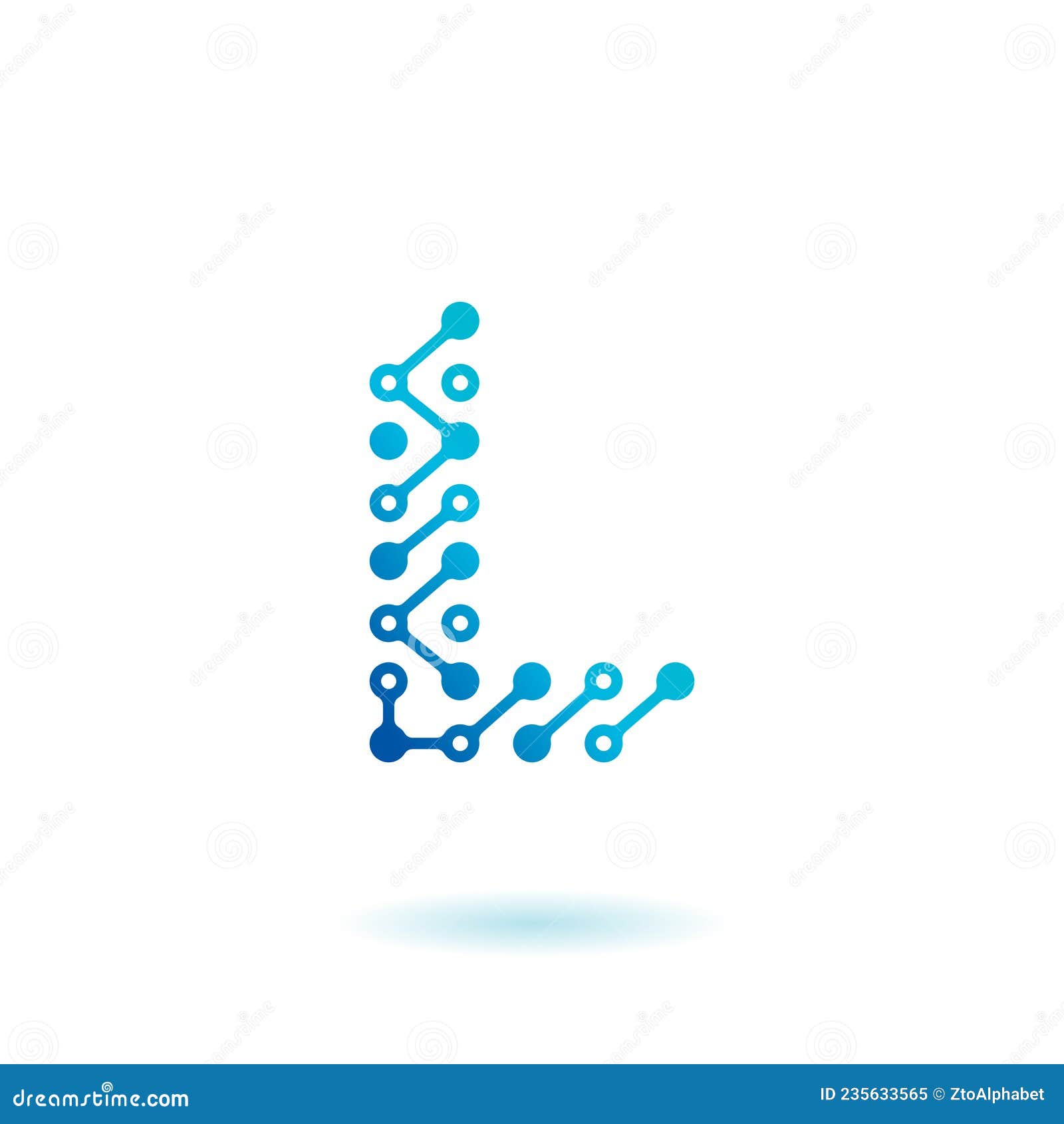 Circuit Logo Letter L Technology Icon Stock Vector - Illustration of ...
