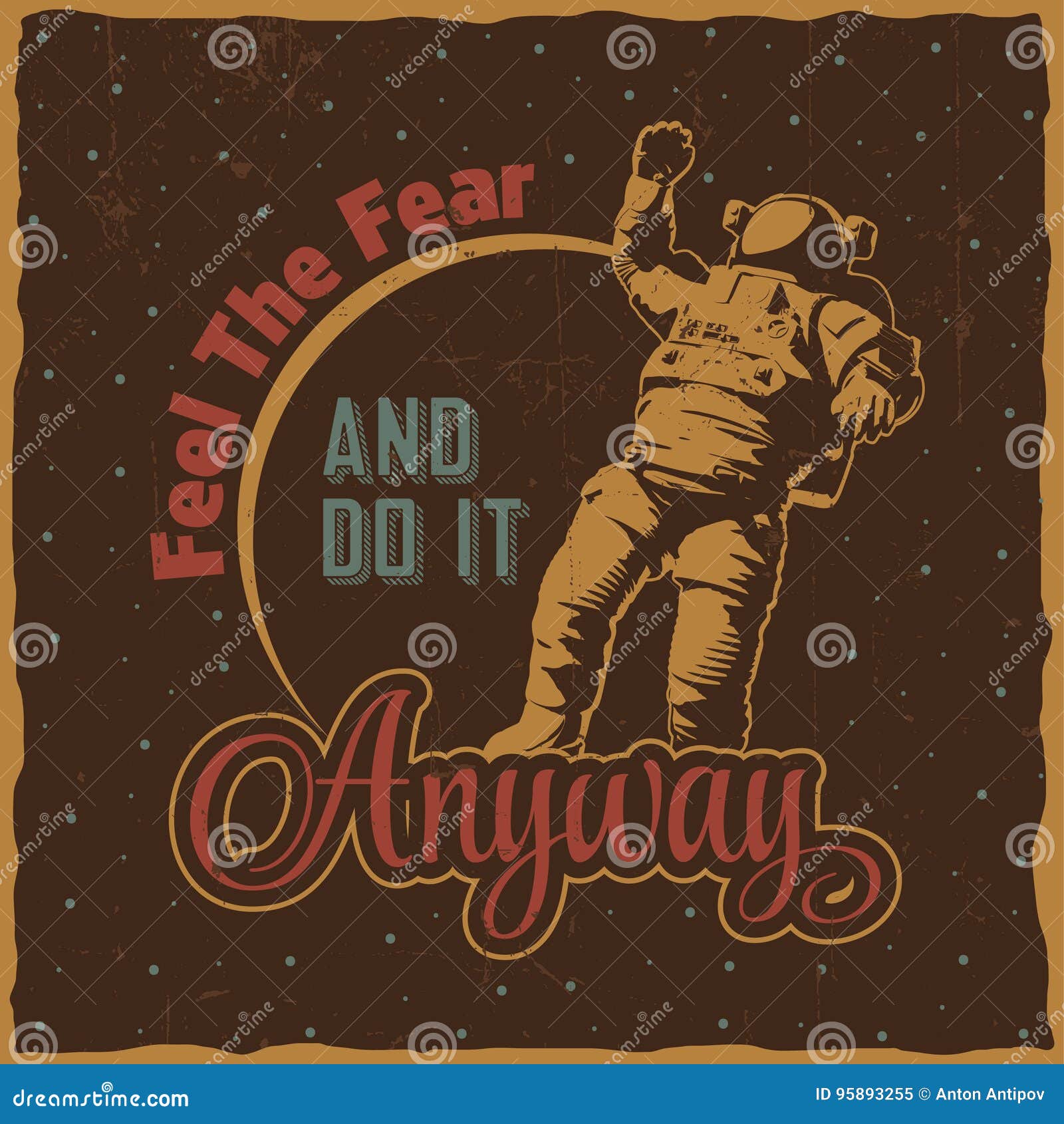 Creative Cosmic Poster stock vector. Illustration of design - 95893255