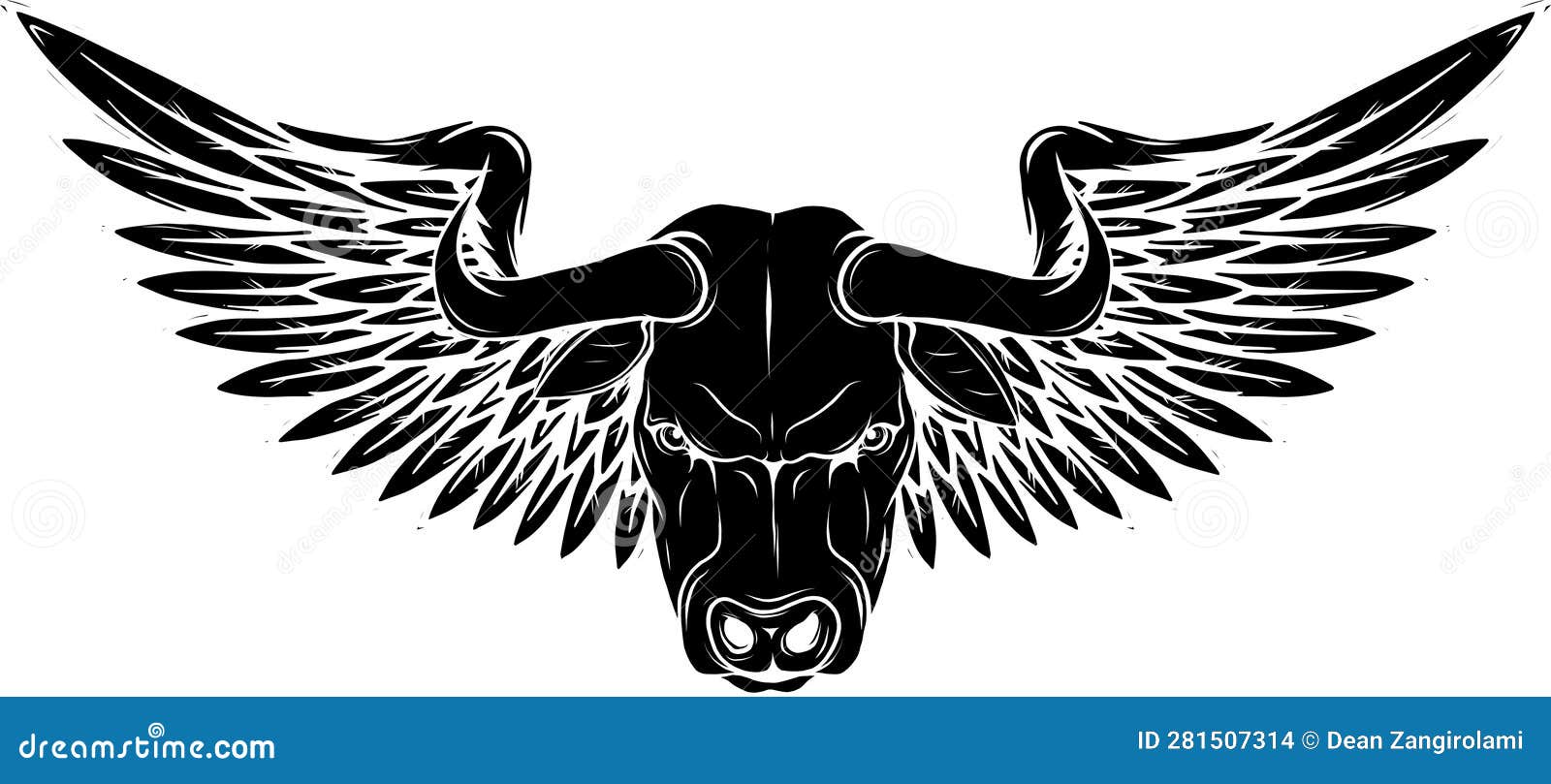 Illustration Of A Winged Female Flying Through Space Wearing A Full ...