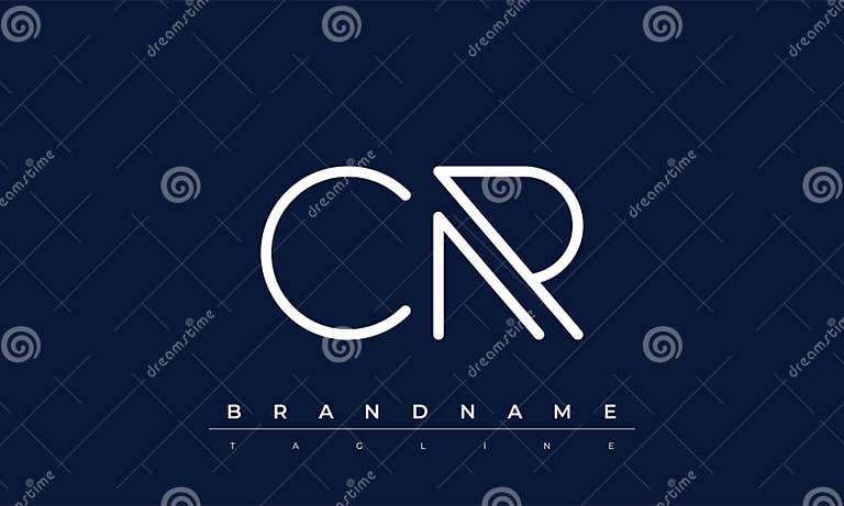 Creative CR Letter Initial Logo Vector Image Stock Vector ...