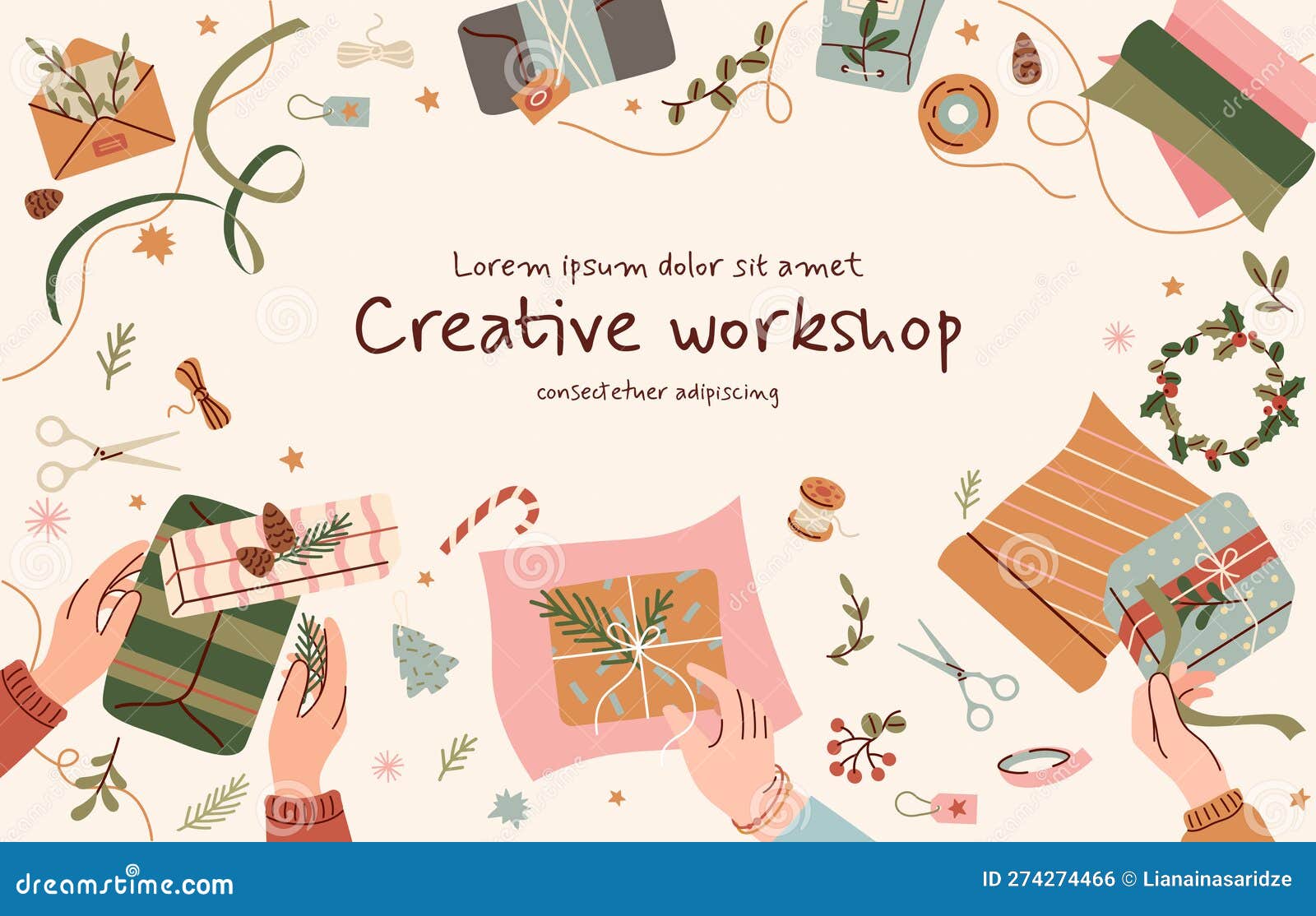 Creative craft workshop stock vector. Illustration of craft - 274274466