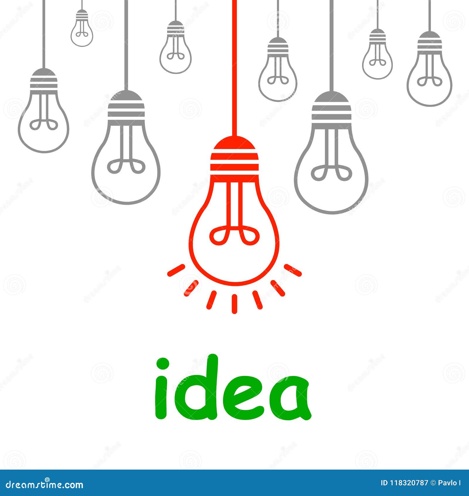 Creative Creation Ideas Bulb, New Idea - Vector Stock Vector ...