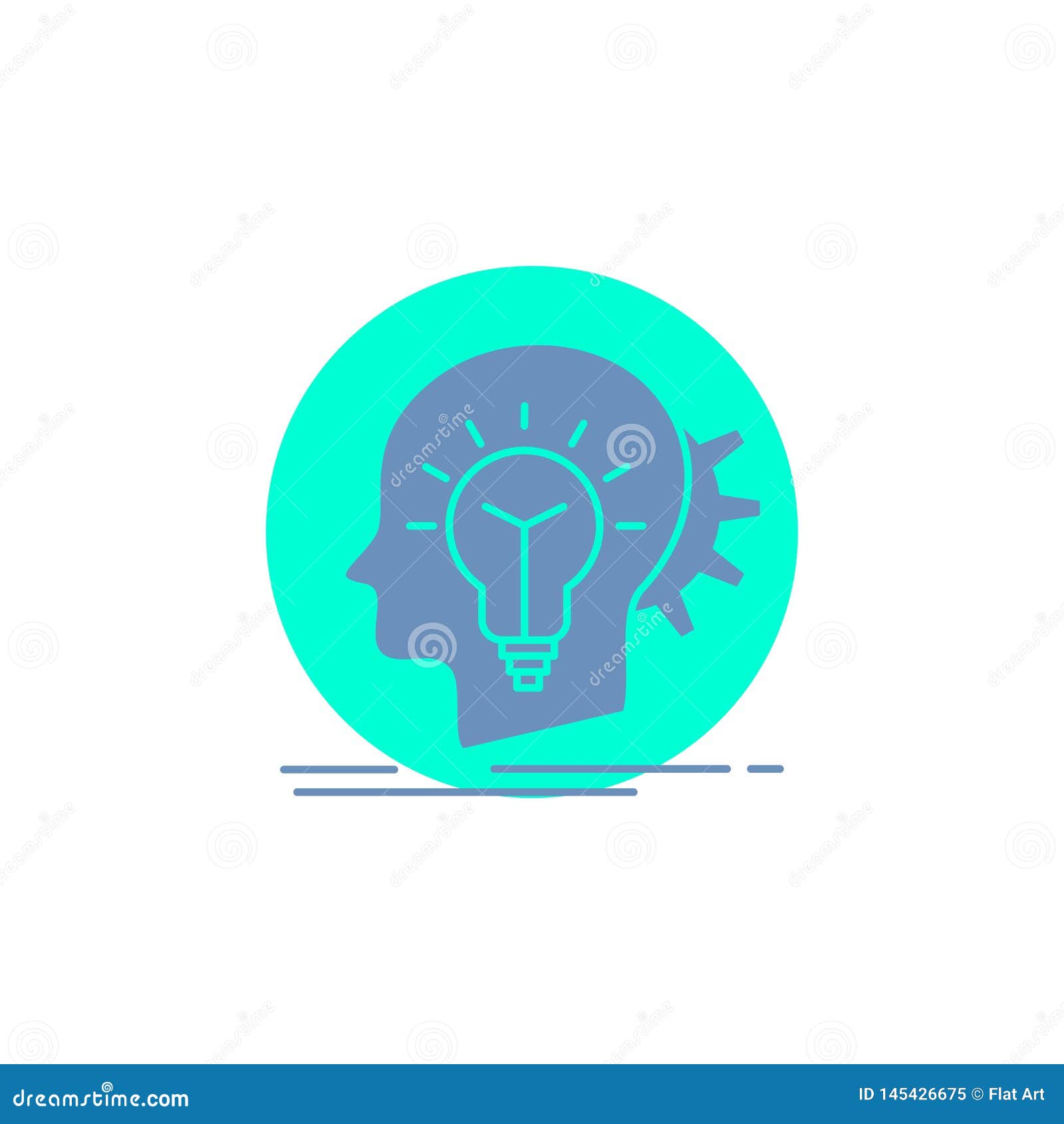 Creative, Creativity, Head, Idea, Thinking Glyph Icon Stock Vector ...