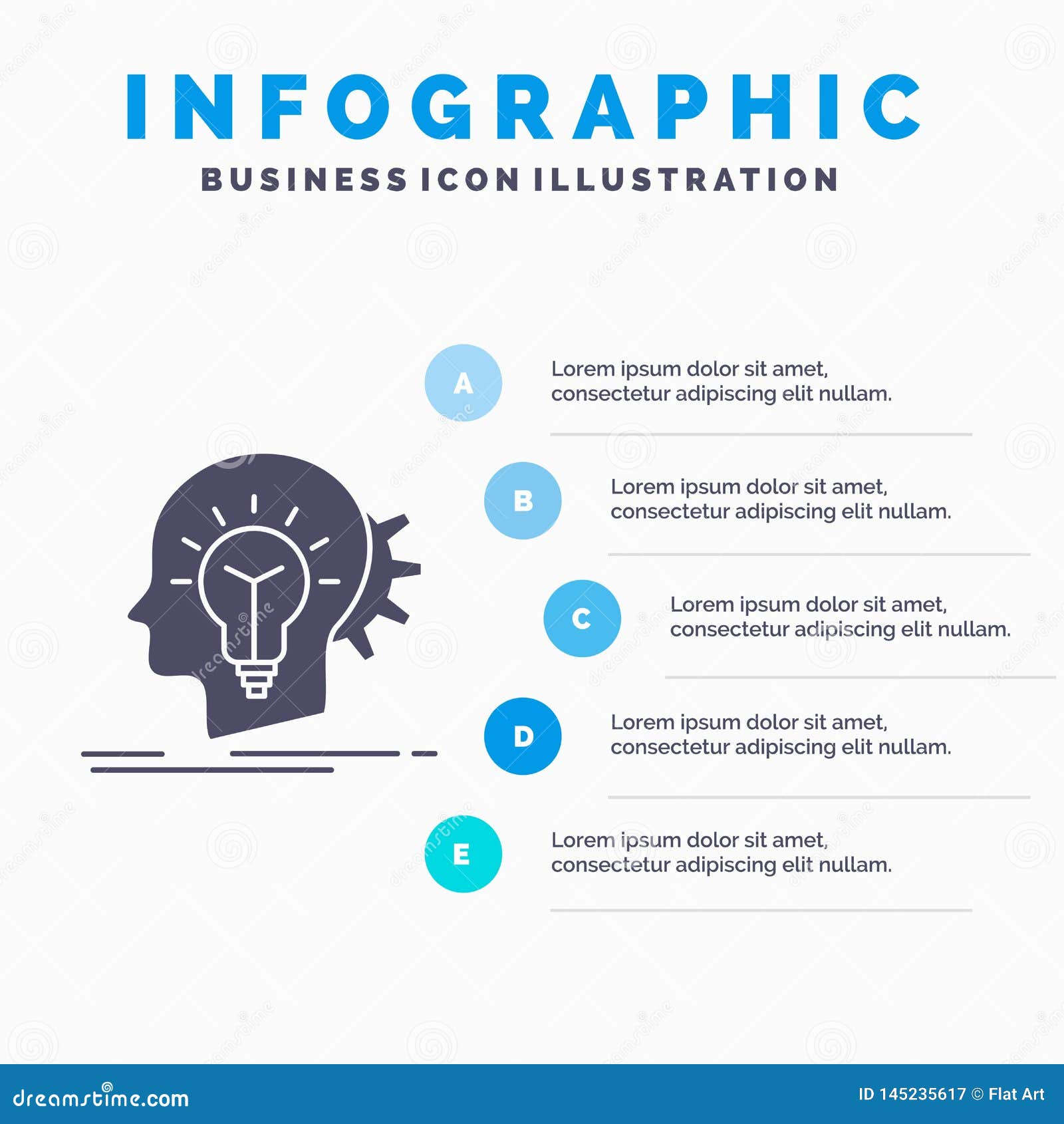 Creative, Creativity, Head, Idea, Thinking Infographics Template for ...