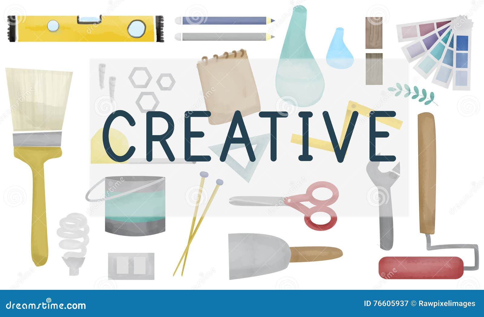 Creative Creativity Inspire Ideas Innovation Concept Stock Illustration ...