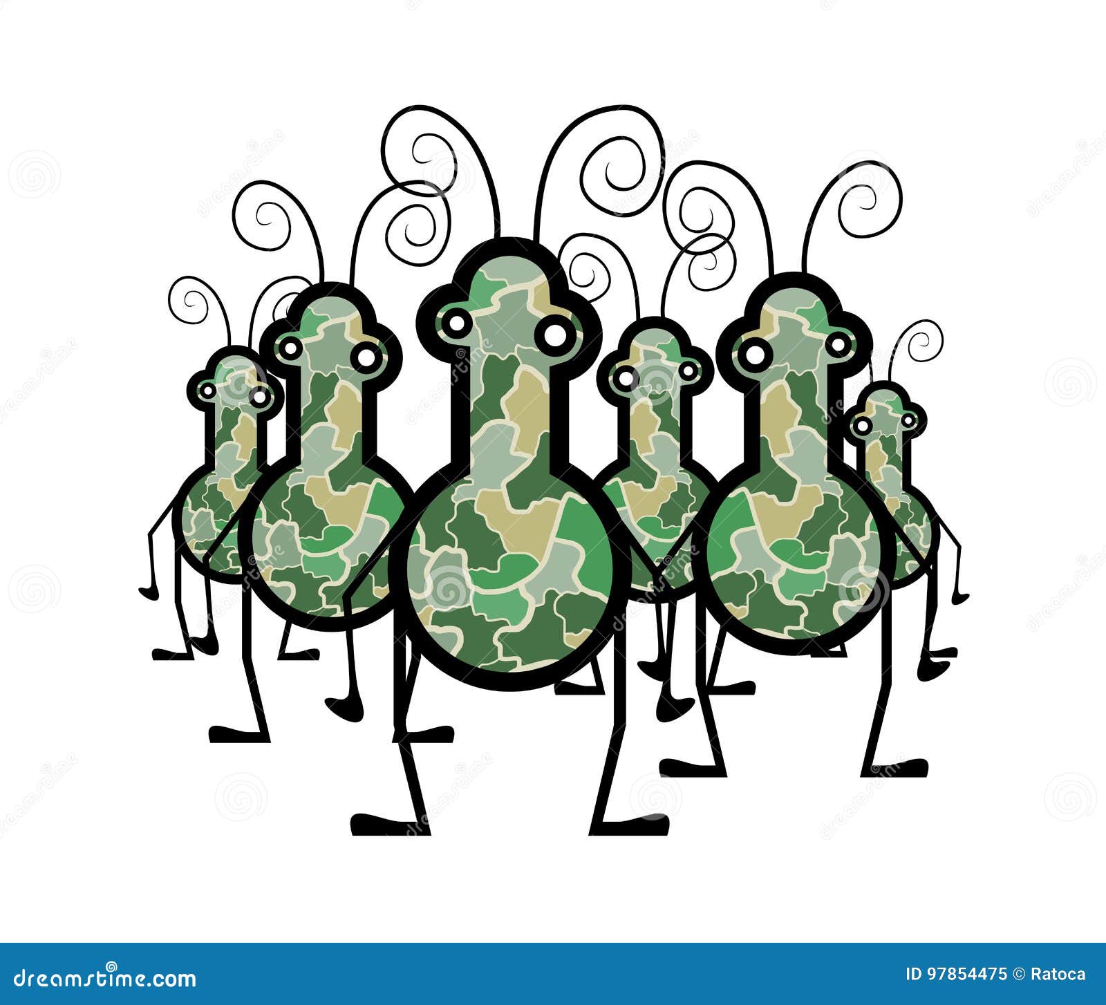 Creative creatures design stock vector. Illustration of creative - 97854475